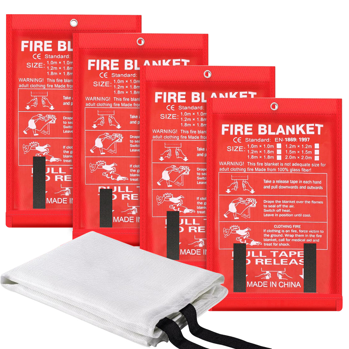 Fire Blanket Emergency for Home and Kitchen - WETENE Emergency Fire Re ...