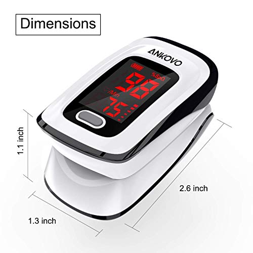 ANKOVO Blood Oxygen Saturation, Heart Rate and SpO2 Levels Monitor – Metene